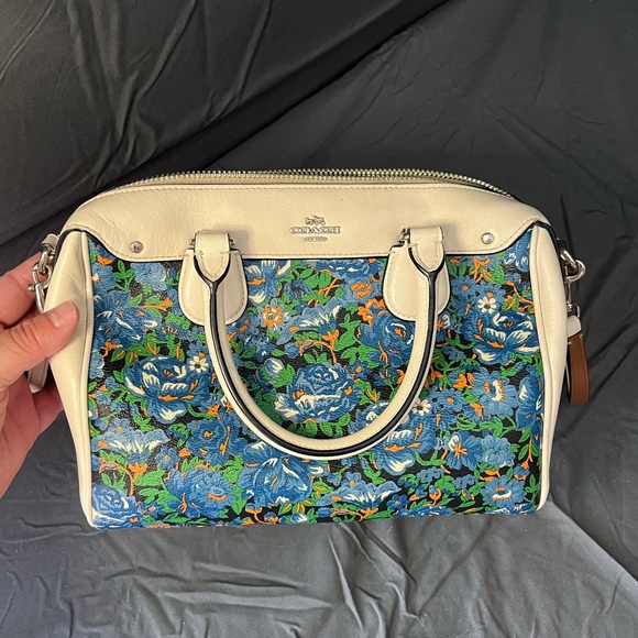 Coach | Bags | Coach Mini Bennett Satchel Rose Meadow Floral Print Euc ...